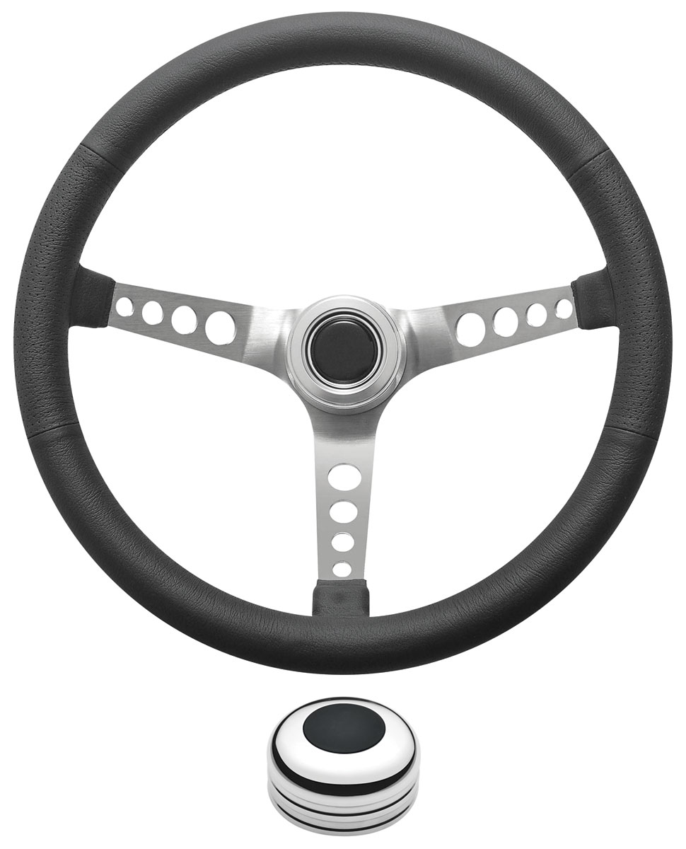 GT Performance - Steering Wheel Kit, 1959-69 GM, Retro w/Holes, Plain ...