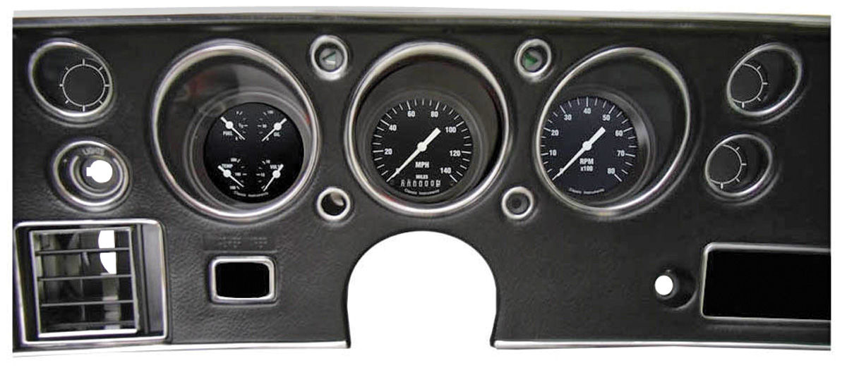 Classic Instruments - Gauge Conversion Set, 1970-72 CH/EC/MC, Hot Rod ...
