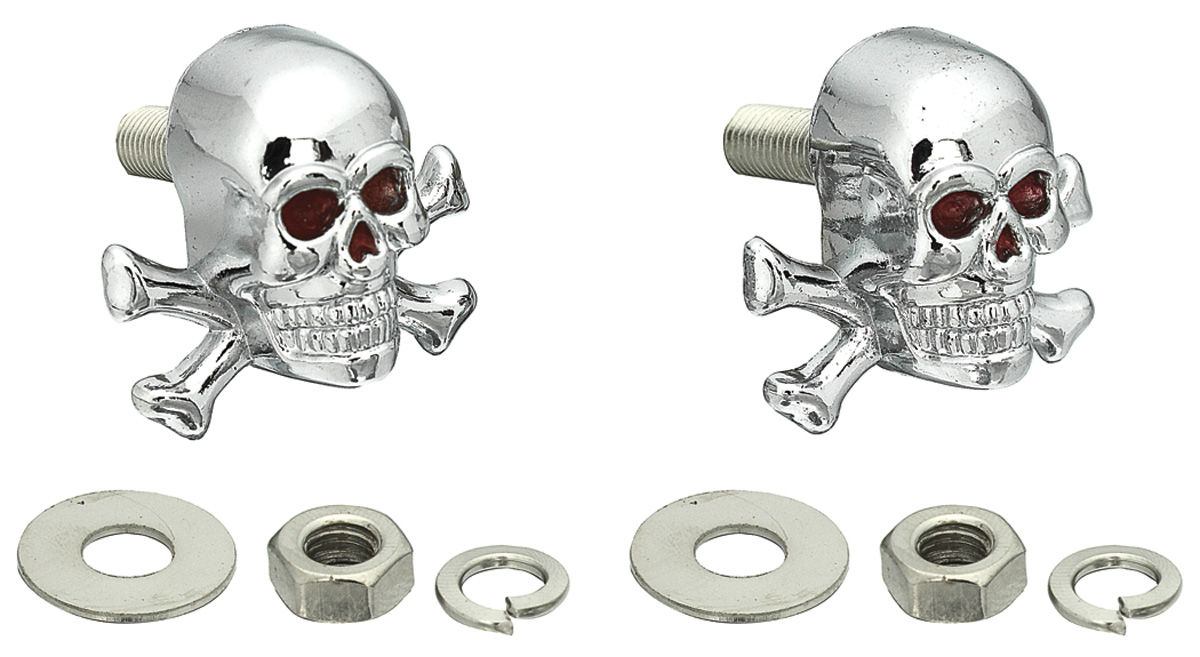 Fasteners, License Plate, Skull/X-Bone @ OPGI.com