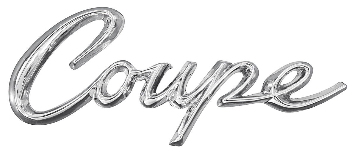 Emblem, 1963-64 Cadillac Coupe Quarter Panel Script @ OPGI.com