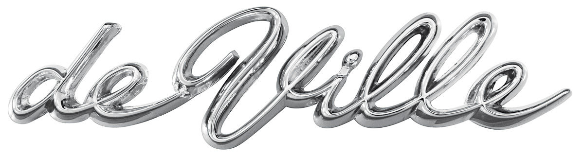 Emblem, 1963-64 Cadillac DeVille Quarter Panel Script @ OPGI.com