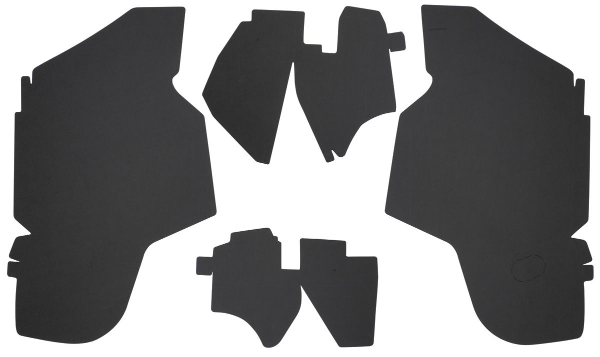 Trunk Side Panels, Double Black Panelboard, 1971-73 Cadillac Sedan ...