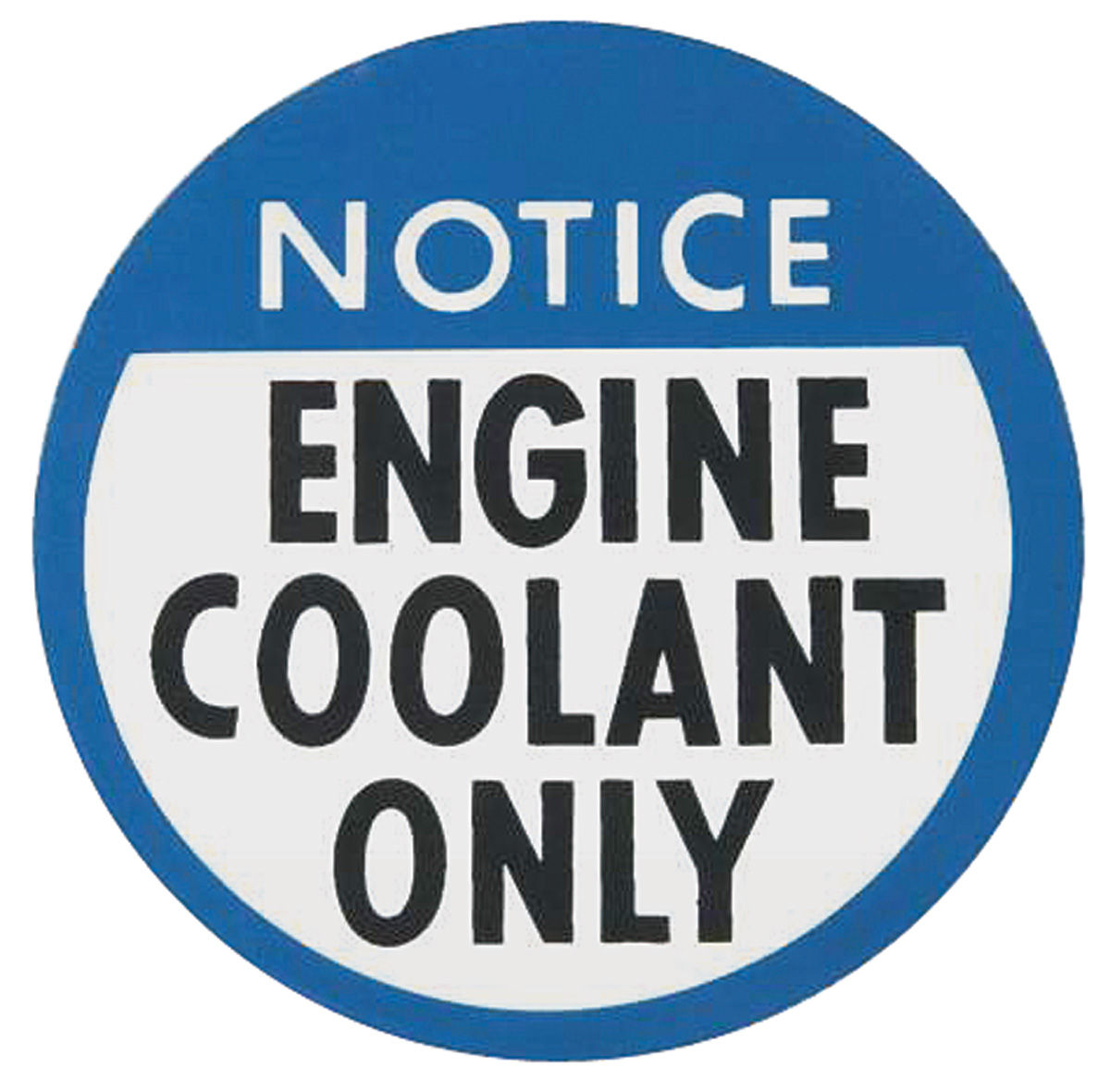 Decal, 78-82 GM G Body, Engine Coolant, 44265327 @ OPGI.com