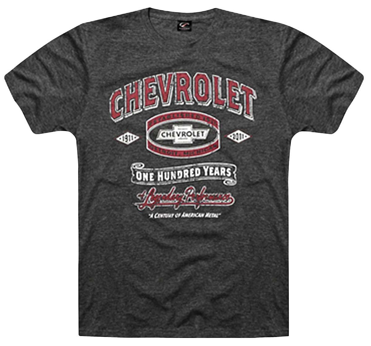 Shirt, Chevrolet 100 Years, Charcoal @ OPGI.com