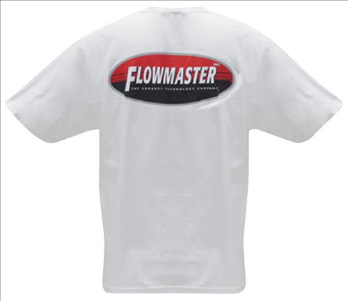 Shirt, Flowmaster Oval Tee, White @ OPGI.com