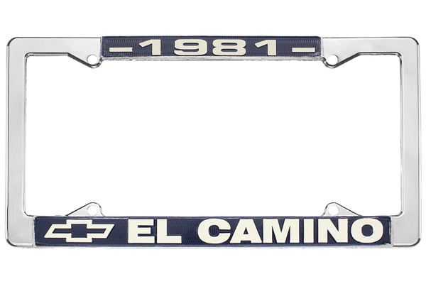 RESTOPARTS - License Plate Frame, 1981 El Camino @ OPGI.com