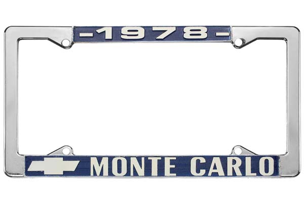 RESTOPARTS - License Plate Frame, 1978 Monte Carlo @ OPGI.com
