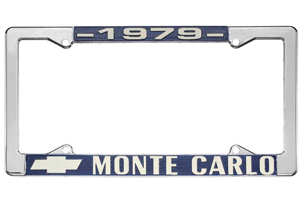 RESTOPARTS - License Plate Frame, 1979 Monte Carlo @ OPGI.com