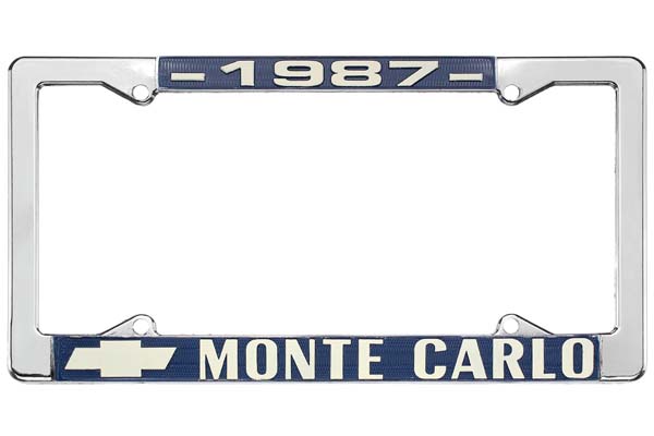 RESTOPARTS - License Plate Frame, 1987 Monte Carlo @ OPGI.com