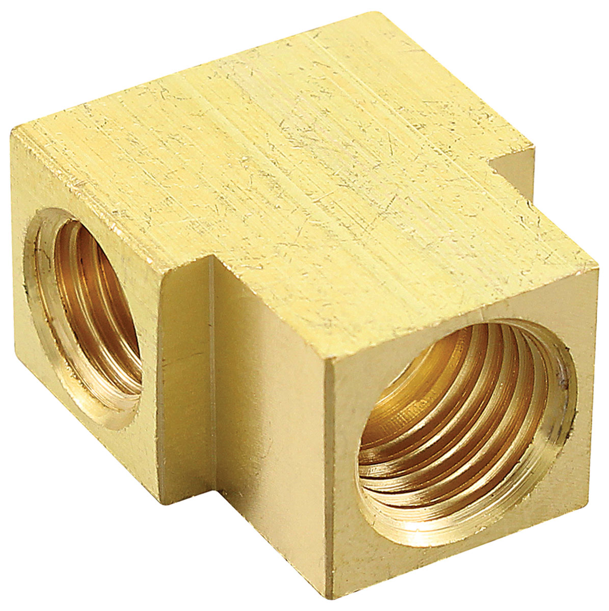 Brake Line Tee, Rear, 1964-68 A-Body/1965-70 Riviera, Brass @ OPGI.com