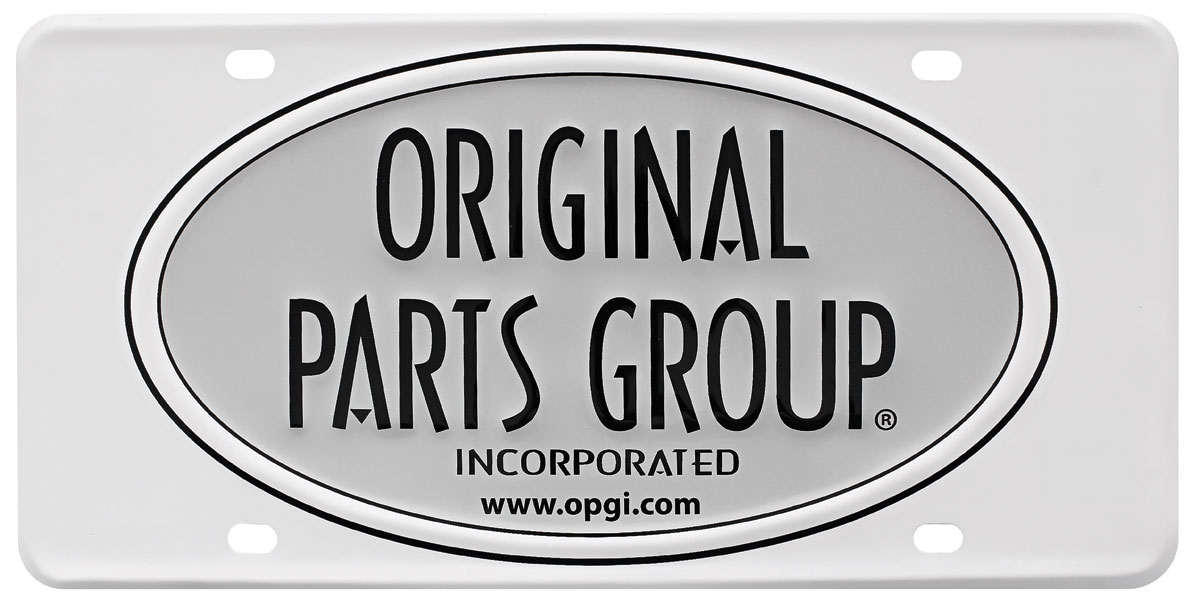 License Plate, OPGI LOGO, Metal @ OPGI.com