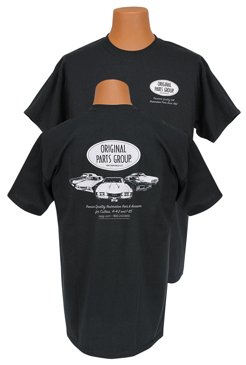 Shirt, OPGI Oldsmobile, Black Tee @ OPGI.com