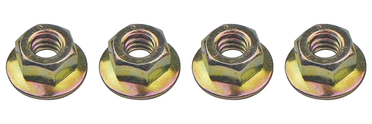 Mounting Nuts, 1970-75 GM All, Door Track to Stop, 1/4"-20, 5/8" Smth ...
