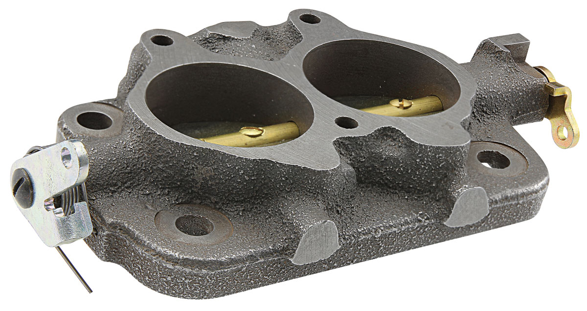Carburetor Base, 1959-64 Bonn/Cat/GP, Tri-Power, Vacuum @ OPGI.com