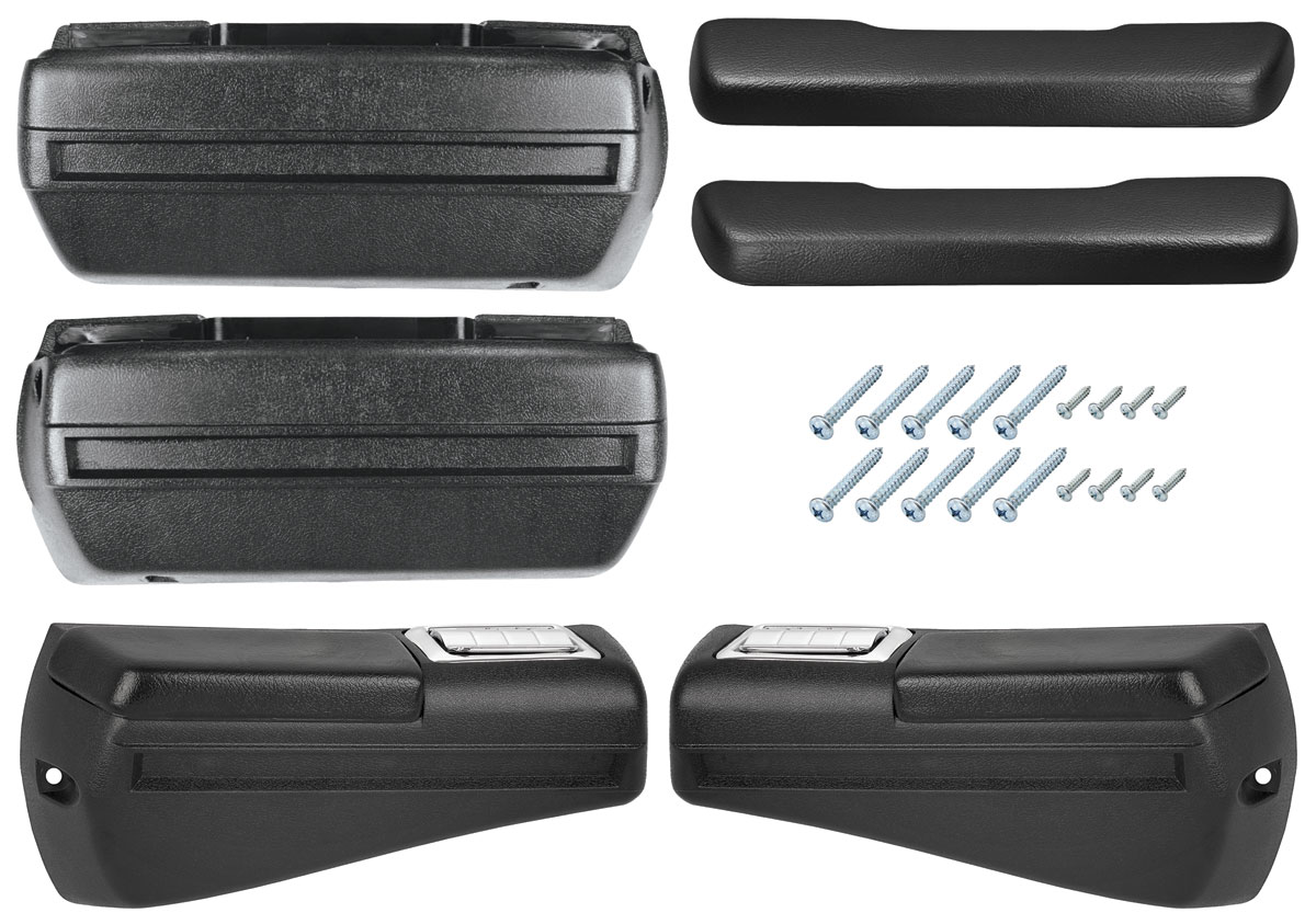 RESTOPARTS - Armrest Kit, Front/Rear, 1968-69 Chevelle/Cutlass/Pontiac ...
