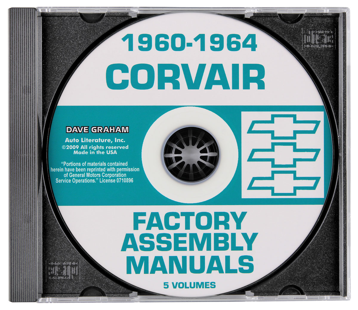Factory Assembly Manuals, Digital, 5-Volumes, 1960-64 Corvair @ OPGI.com