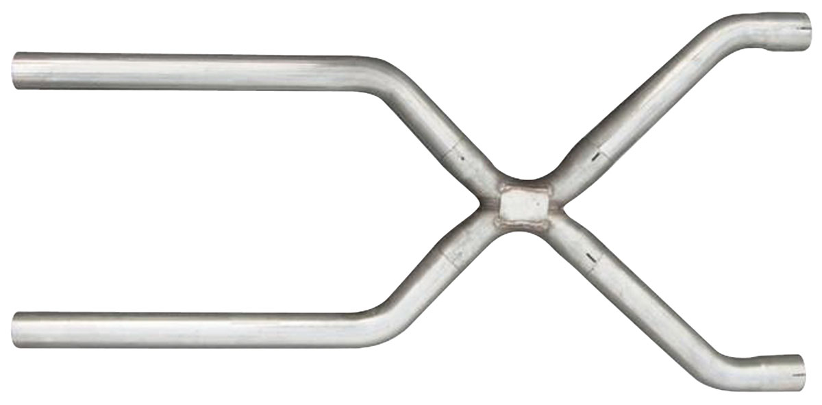 Exhaust Set, Pypes, 3" SS, Universal X-Pipe @ OPGI.com