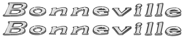 Emblem, Tailgate Letters, 1968-69 Pontiac Bonneville, Kit @ OPGI.com
