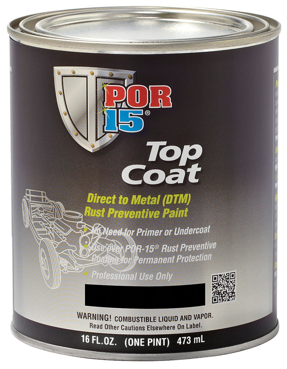 Paint, Top Coat, POR-15, Gloss Black @ OPGI.com