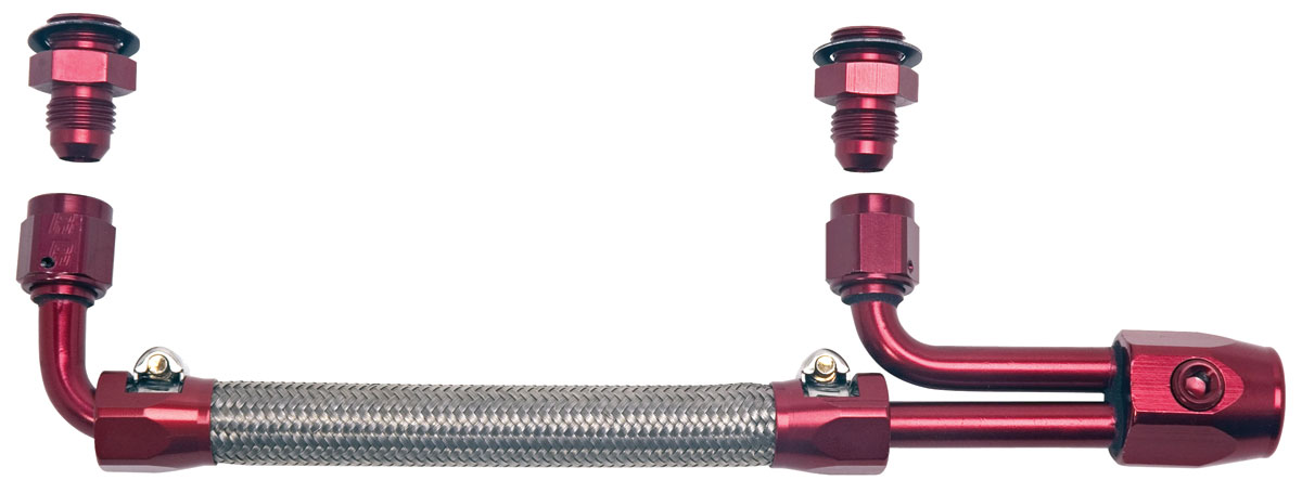 Fuel Line, Braided, Edelbrock, Dual Quad @ OPGI.com
