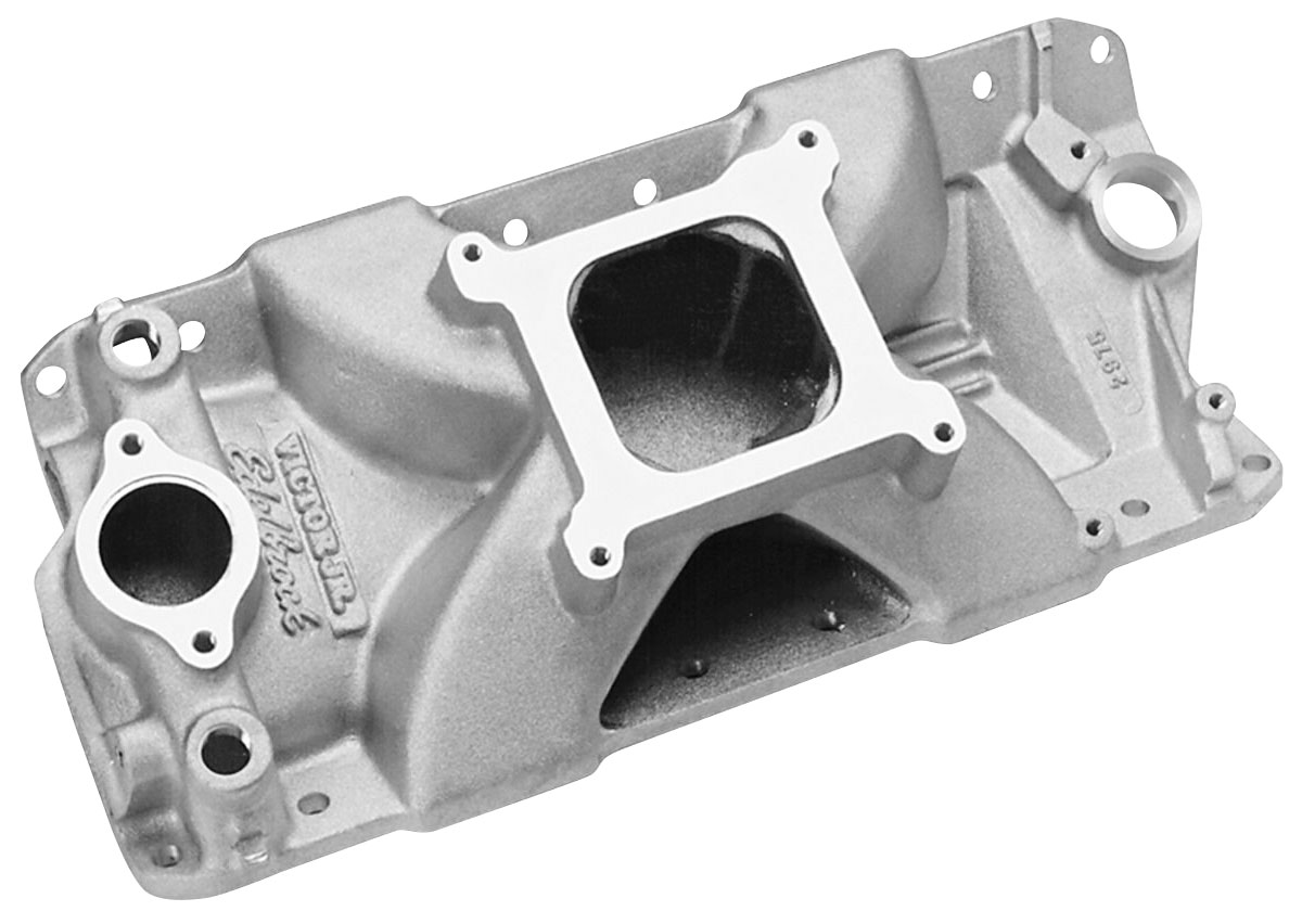 Intake Manifold, Edelbrock, Victor Jr, SB Chevy, Port Matched @ OPGI.com