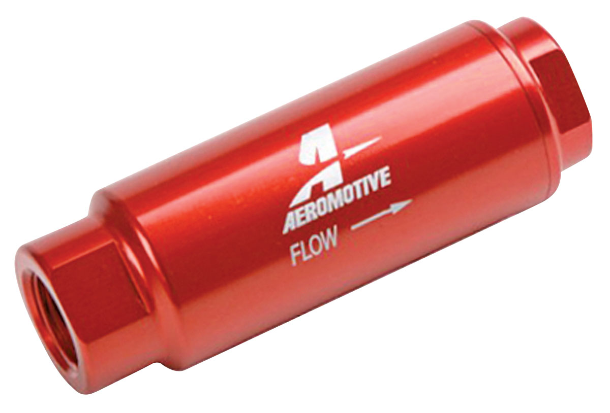 Fuel Filter, Inline, Aeromotive, 40 Micron, 3/8"npt @ OPGI.com