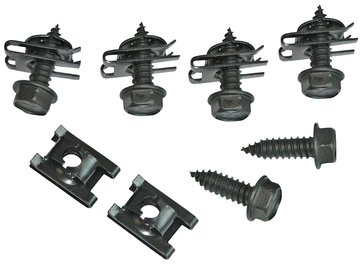 Radiator Fan Clips 1967 - 1969 Firebird Lower Fan Shroud Mounting Clips ...
