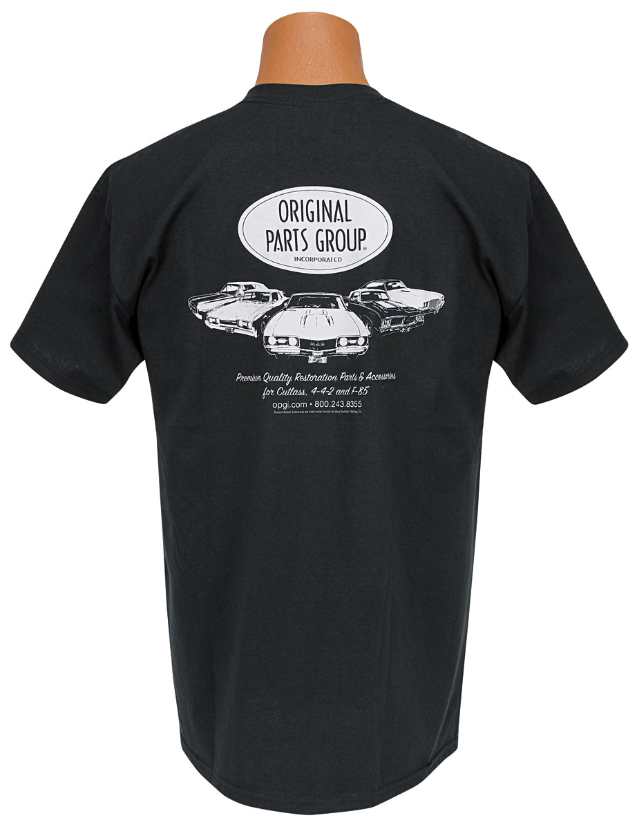 Shirt, OPGI Oldsmobile, Black Tee @ OPGI.com