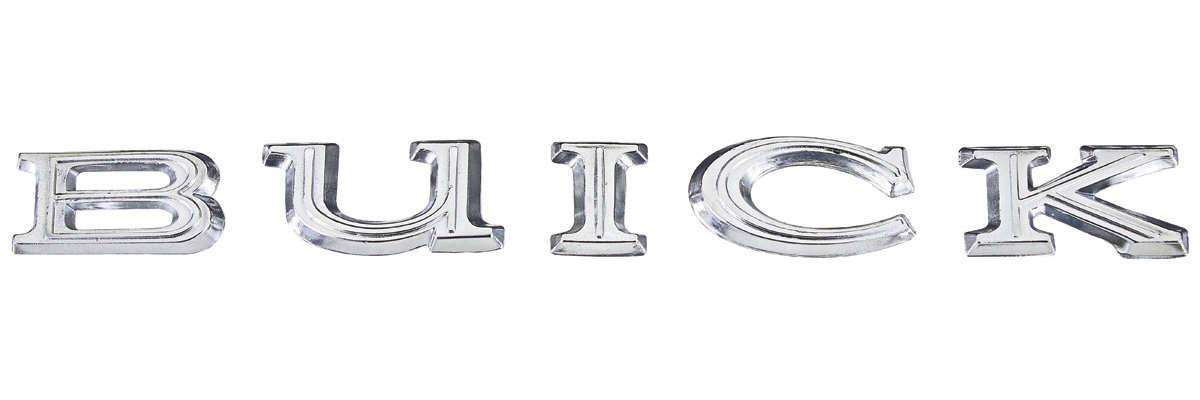 Emblem, Buick Trunk Letters, 1966-67 Skylark, Special, GS @ OPGI.com