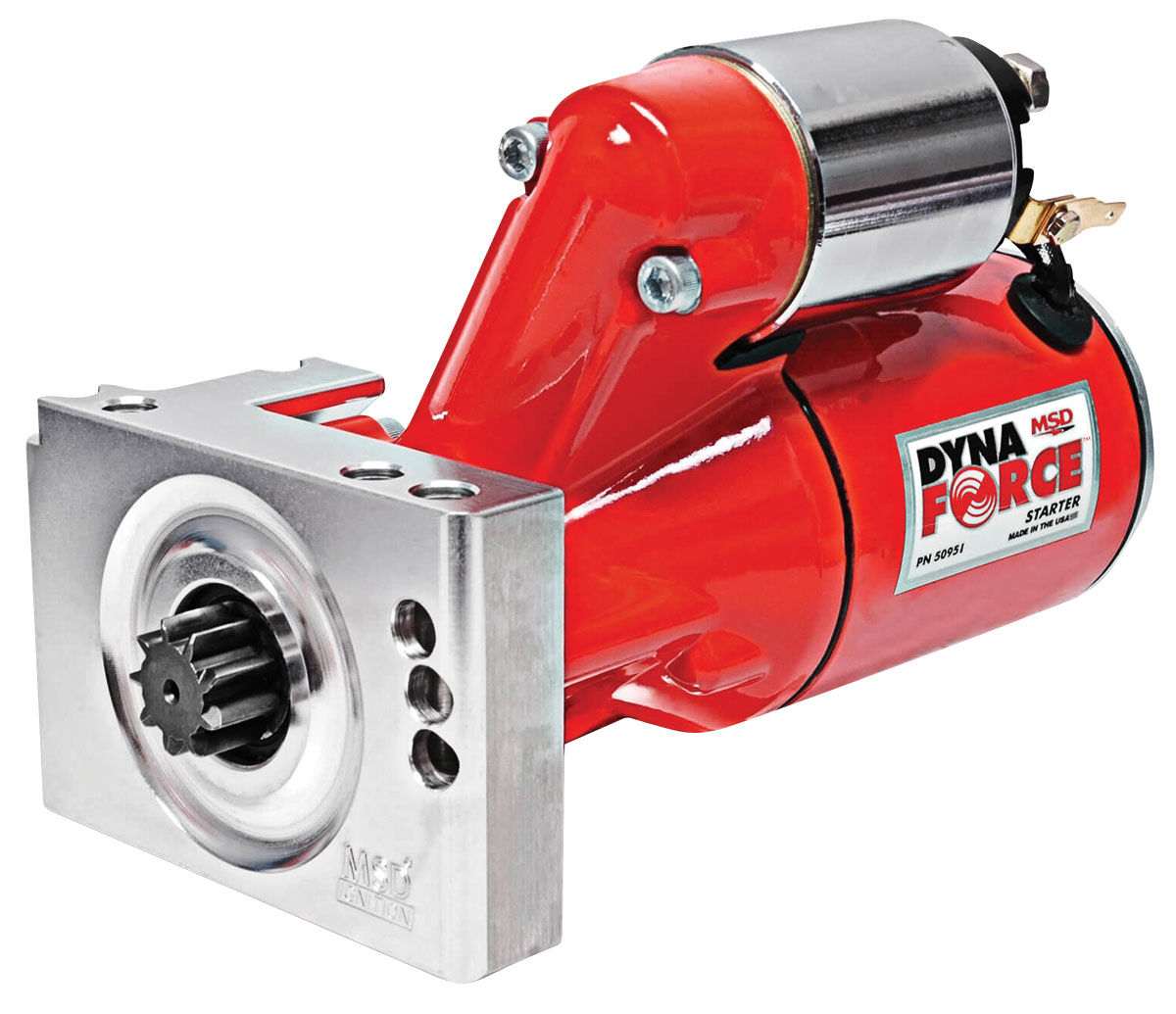 Starter, MSD DynaForce, Chevy SB/BB, High-Torque, Staggered Mount ...