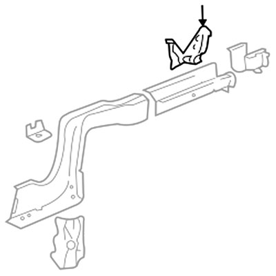 General Motors - Side Extension, Floor Rail Assembly, 2003-14 CTS/CTS-V ...