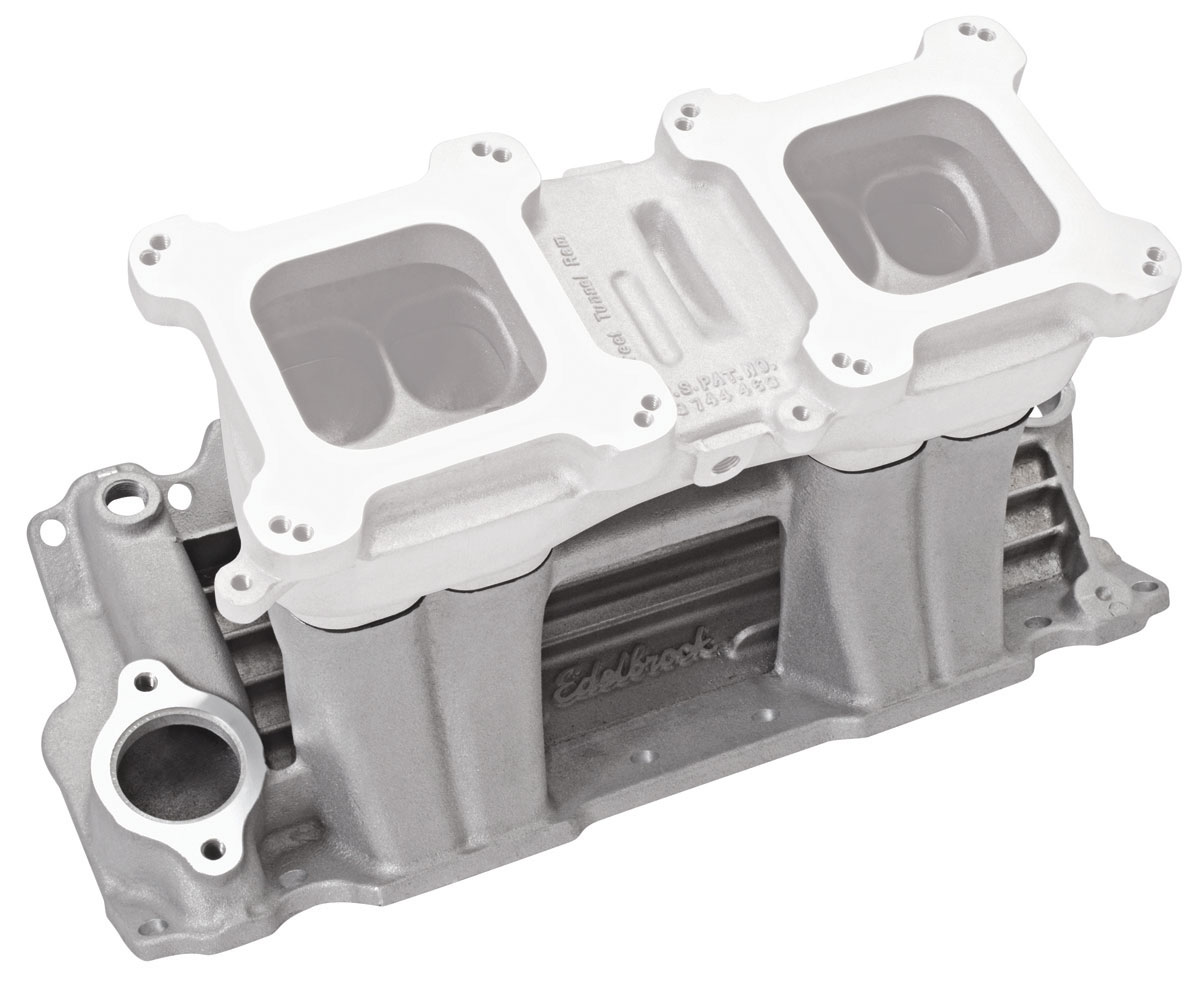 Intake Manifold, Edelbrock, SB Chevy, Street Tunnel Ram, Base Only ...