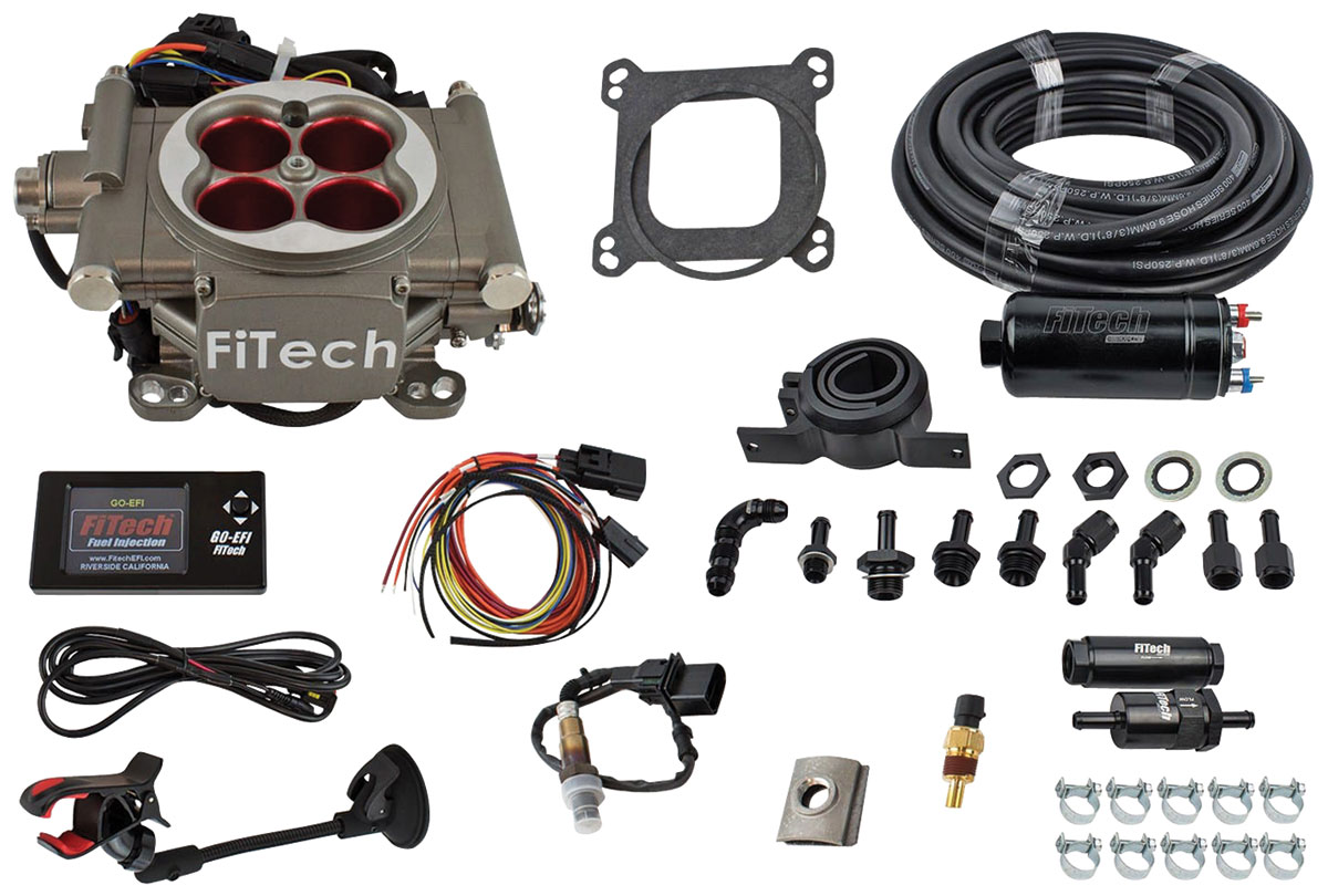 EFI Kit, Master, FiTech GO Street, 400 HP, Cast Finish, Inline Fuel ...