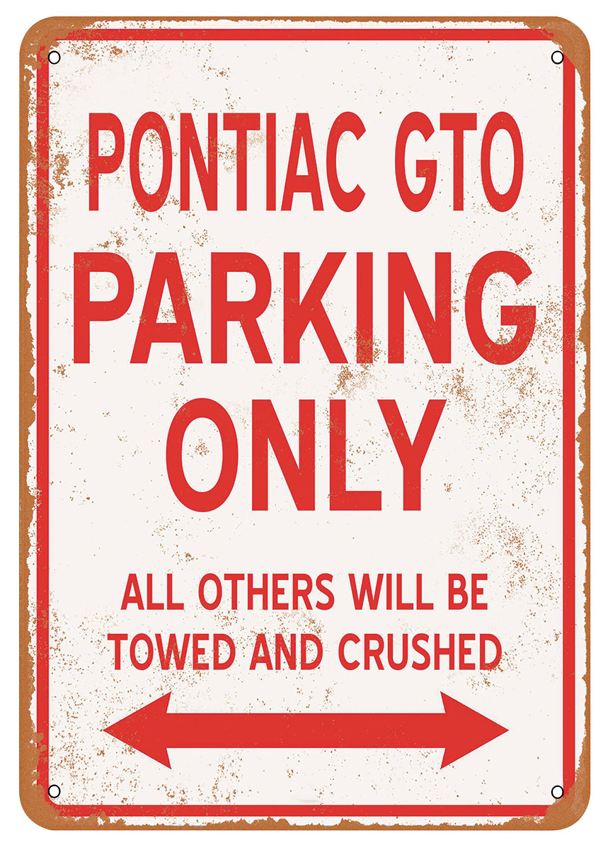 Sign, Aluminum 10"x14", GTO Parking Only @ OPGI.com