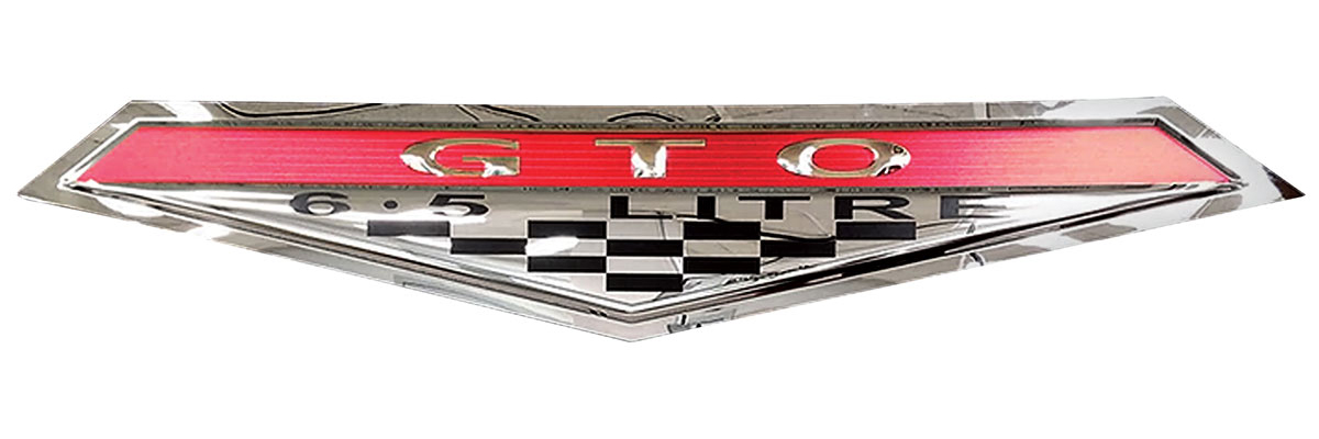 Sign, Pontiac GTO 6.5L Badge, 6" x 35" @ OPGI.com