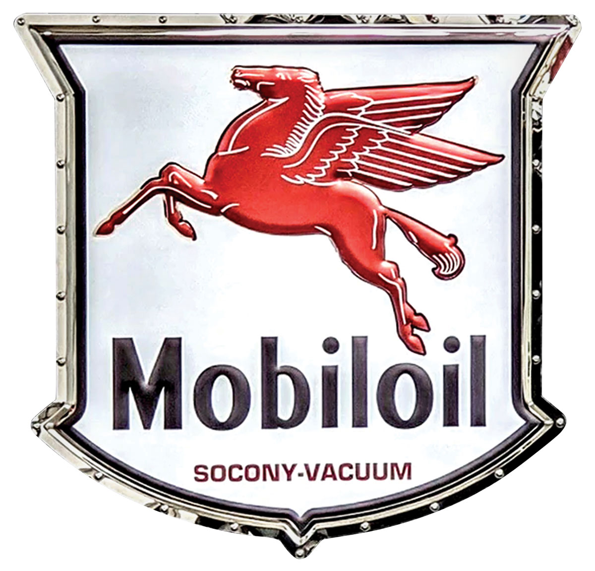 Sign, Mobil Shield Elite 23" x 24" @ OPGI.com