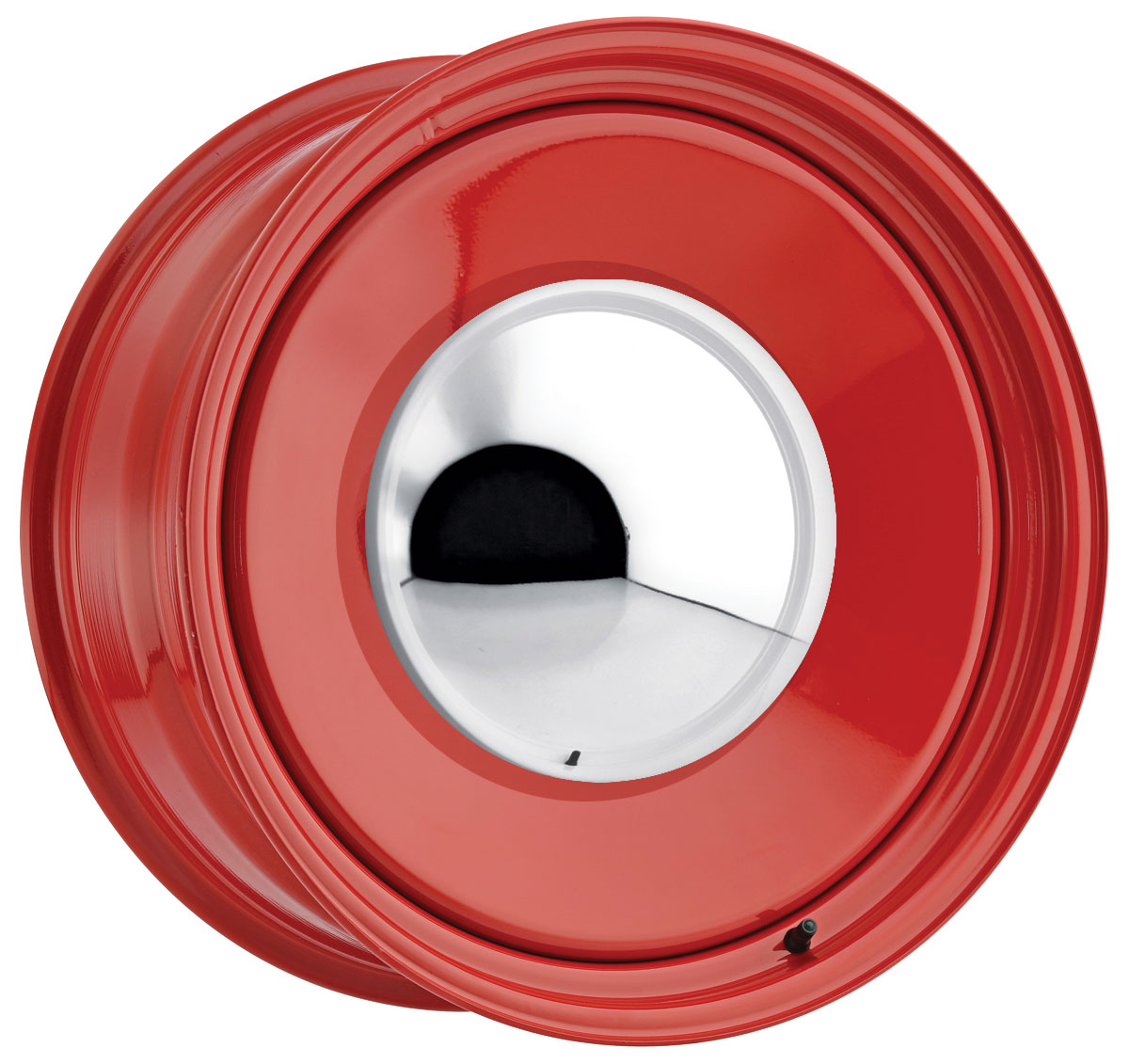 U.S. Wheel - Wheel, US Wheel, Rat Rod Series 63, Gloss Red, 15x6, 3.50 ...