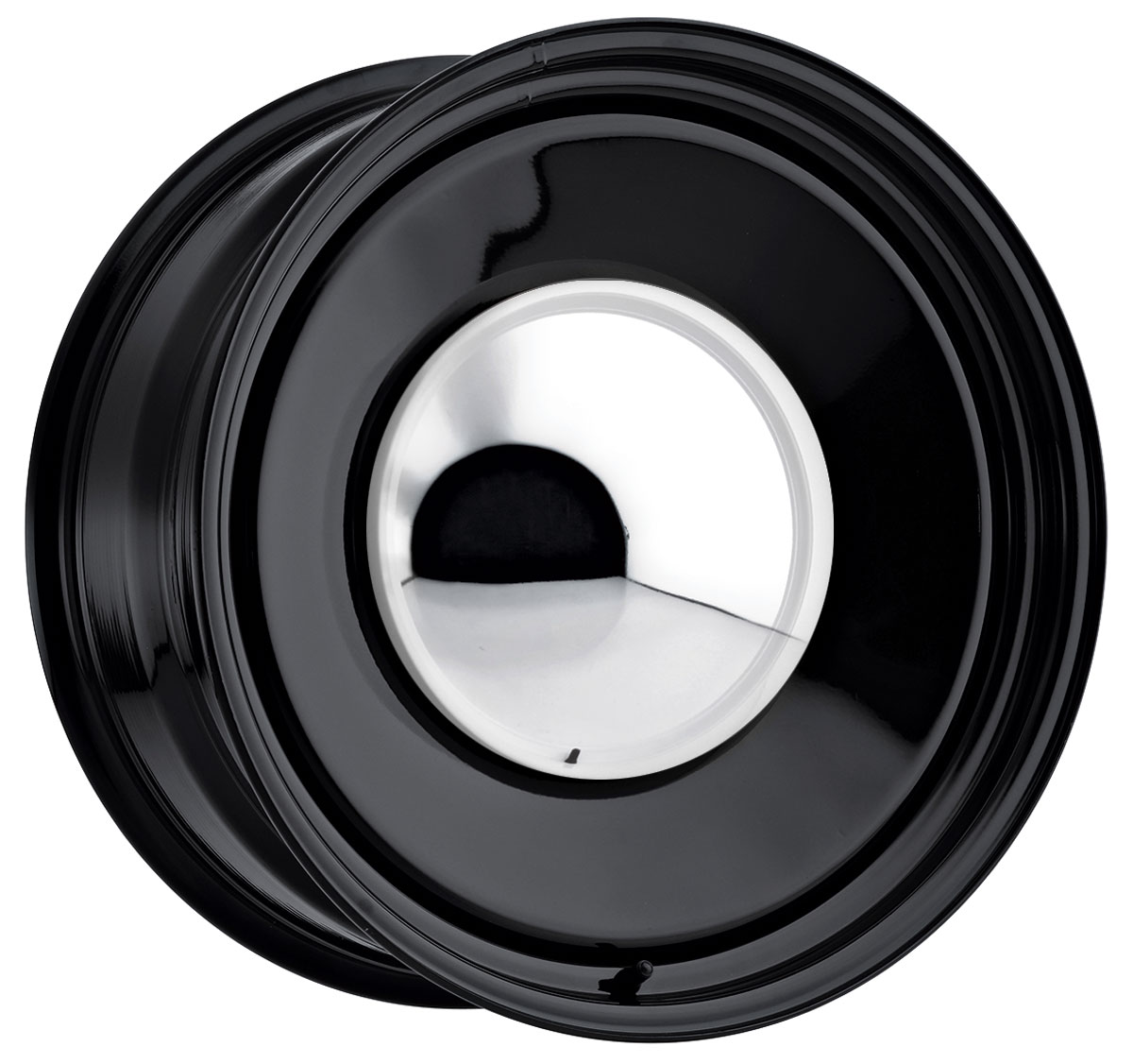 U.S. Wheel - Wheel, US Wheel, Rat Rod Series 65, Gloss Black, 22x9, 3. ...