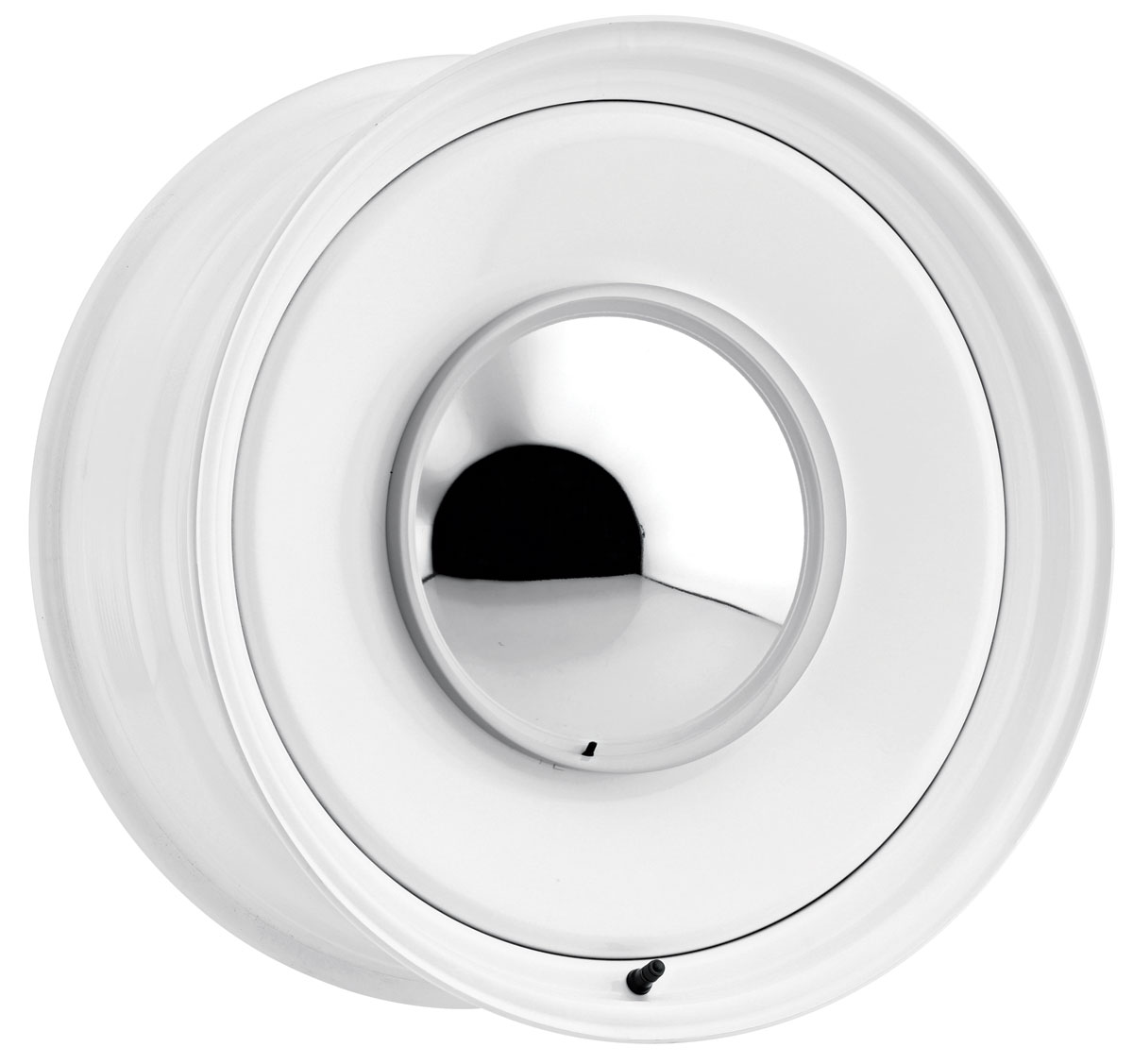 U.S. Wheel - Wheel, US Wheel, Rat Rod Series 66, Gloss White, 15x8, 3. ...
