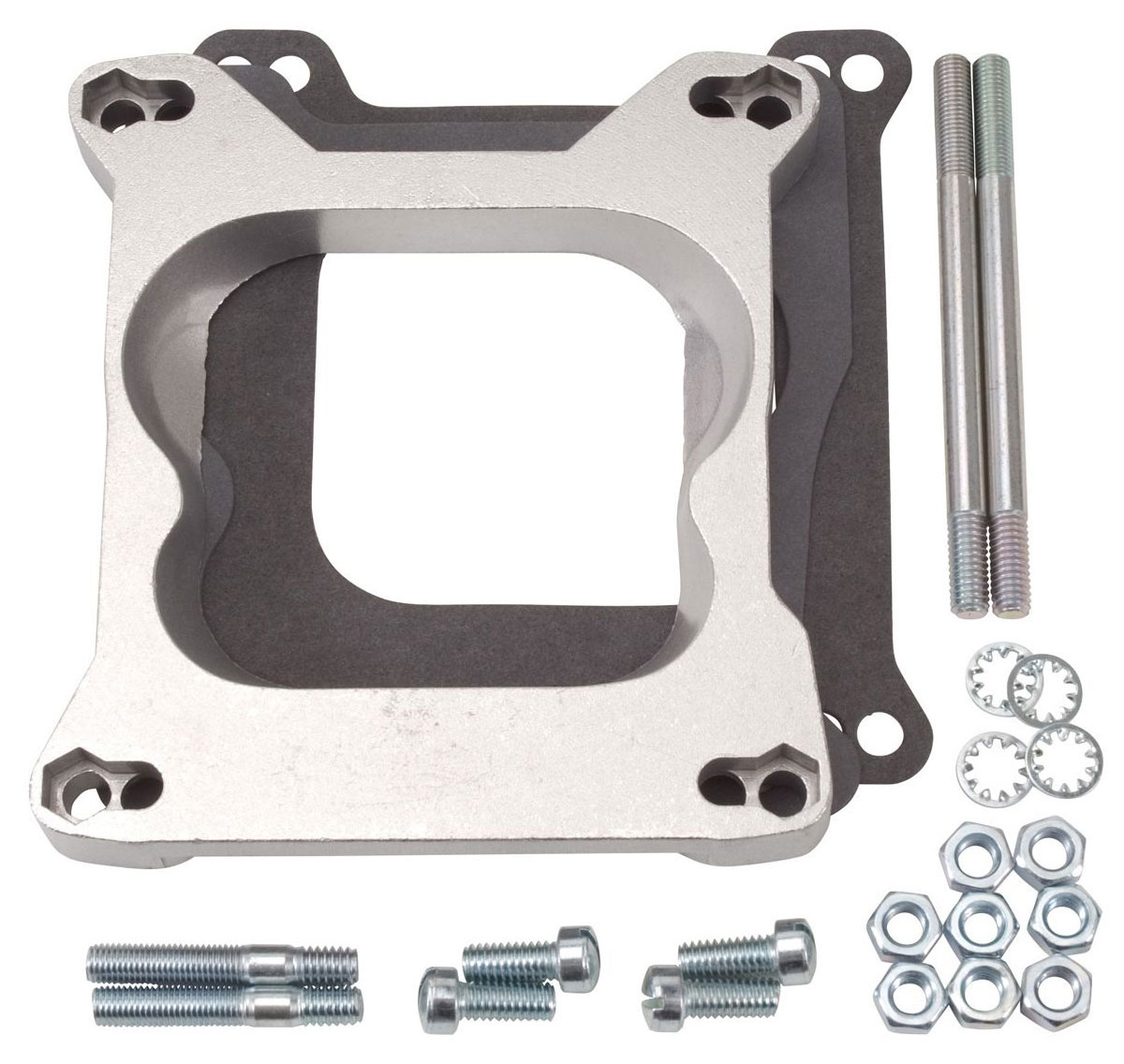 Adapter, Edelbrock, Spread Bore Carb to Square Bore, .75" Tall @ OPGI.com