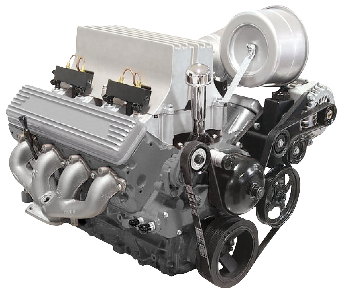 Crate Engine, Lokar, LS3 495 HP, '57 Fuelie, SBC Style Valve Covers ...