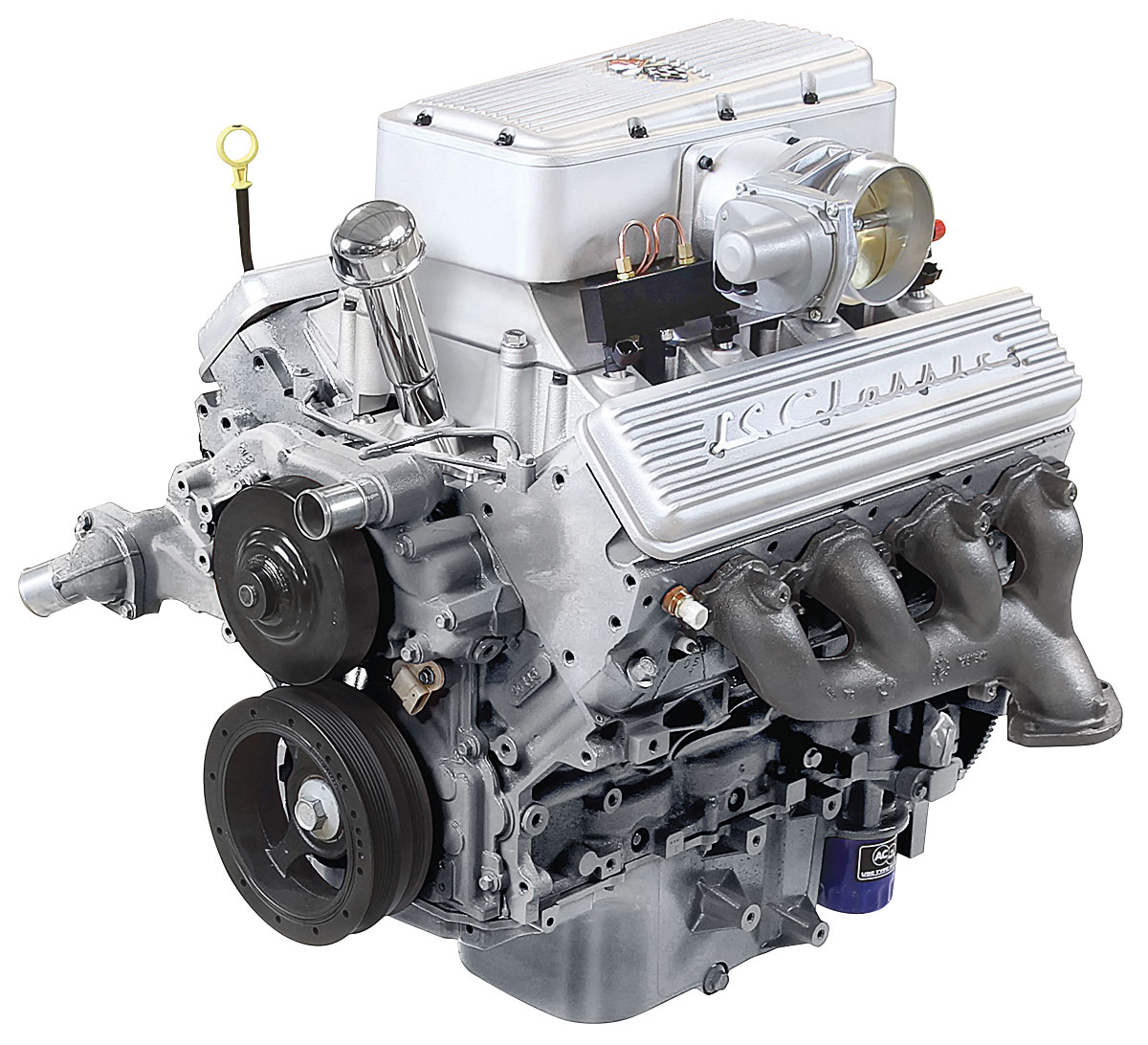 Crate Engine, Lokar, LS3 495 HP, '63 Fuelie, SBC Style Valve Covers ...