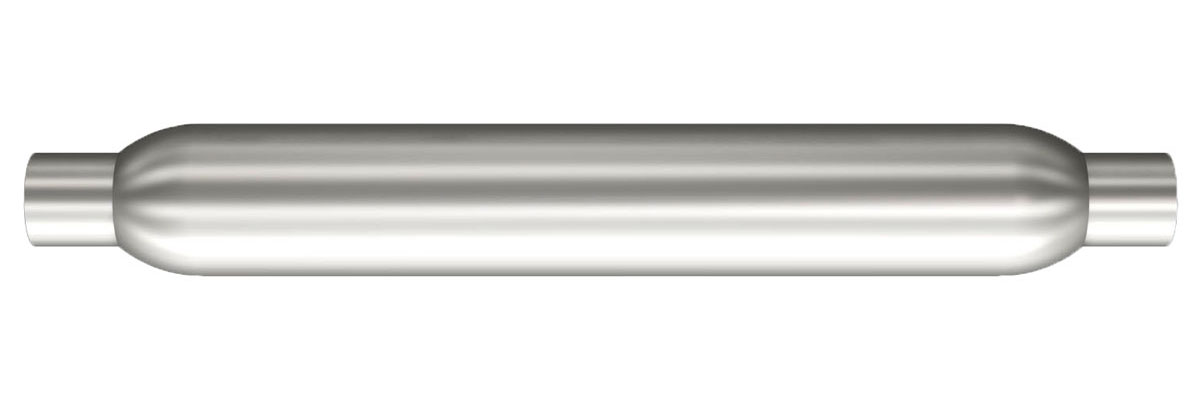 Muffler, 4" Round Glasspack, Magnaflow, 3" Inlet/Outlet, 18" Body ...