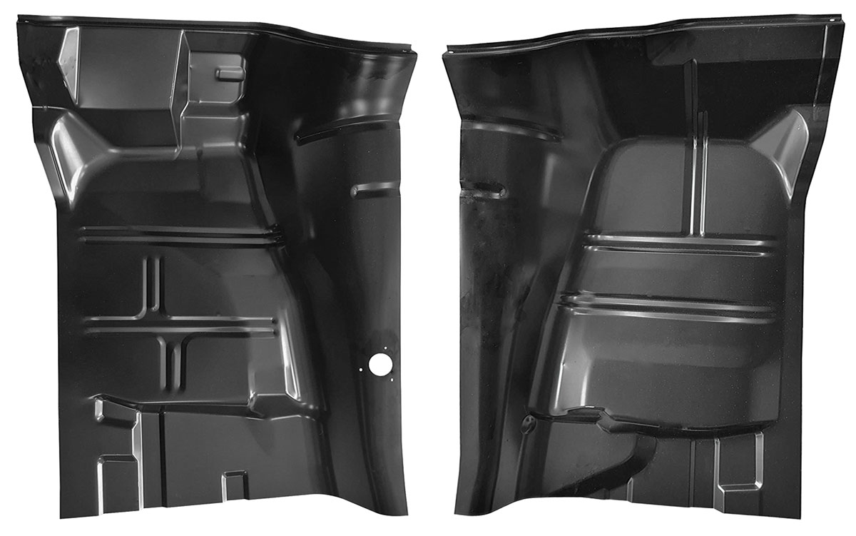 RESTOPARTS - Floor Pan, 1973-77 A-Body, 1/4 Sections, Pair @ OPGI.com