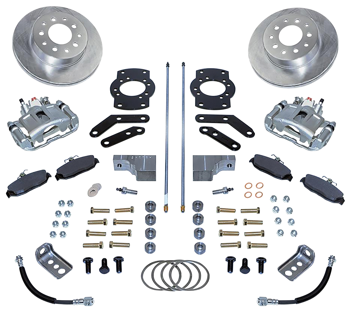 Disc Brake Conv. SSBC-USA, 64-77 A-Body, RR, GM 10/12 Bolt, Single Pistn, 10.5" @ OPGI.com