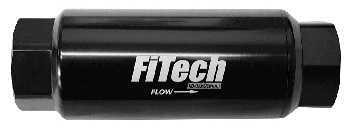 Fuel Filter, FiTech Go Fuel, In-Line, 100-Micron, Billet Aluminum ...