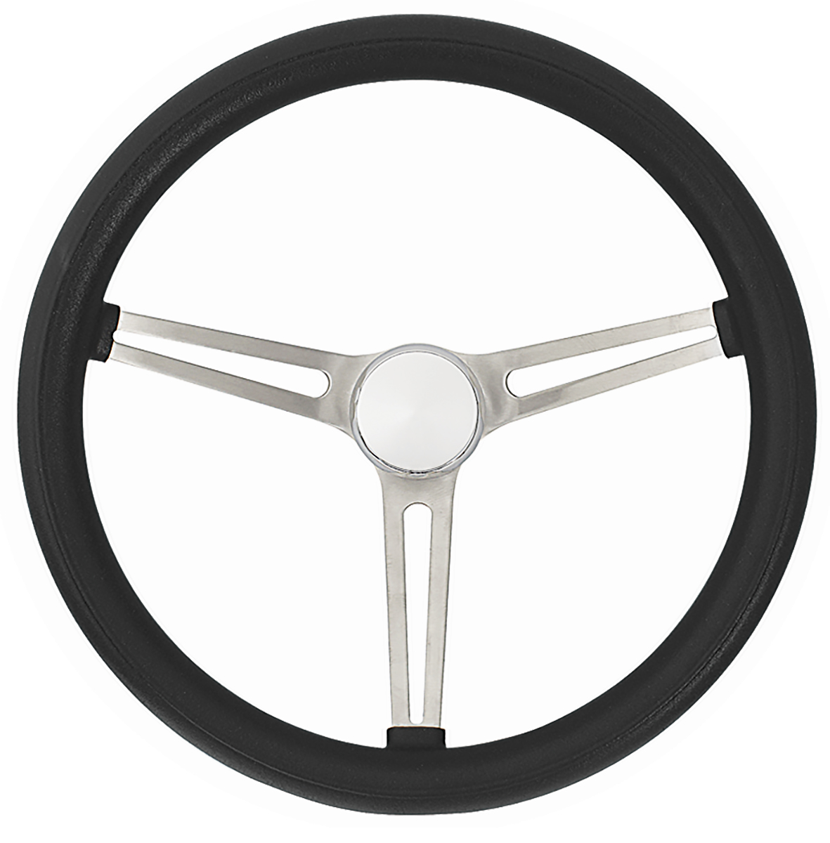 Steering Wheel, Grant Classic Nostalgia, 3-Spoke, Black w/SS Brushed ...