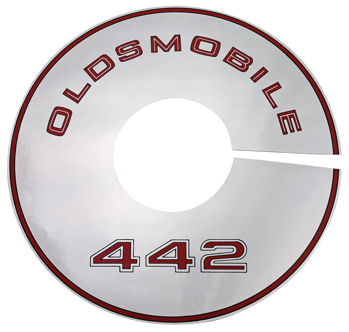 Decal, Air Cleaner, 1968 Cutlass, 400-4V, Oldsmobile 442, Silver @ OPGI.com