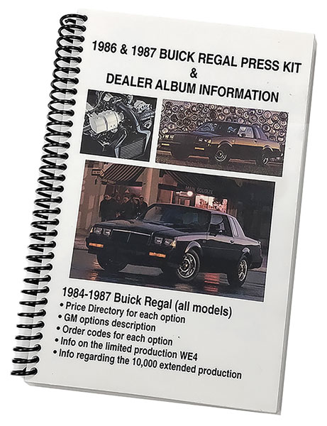 Booklet, 1986 & 1987 Buick Regal, Press Kit and Dealer Information @ OPGI.com