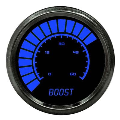 Gauge, Boost, Intellitronix Digital LED Bar Graph, 0-60psi, 2-1/16 ...